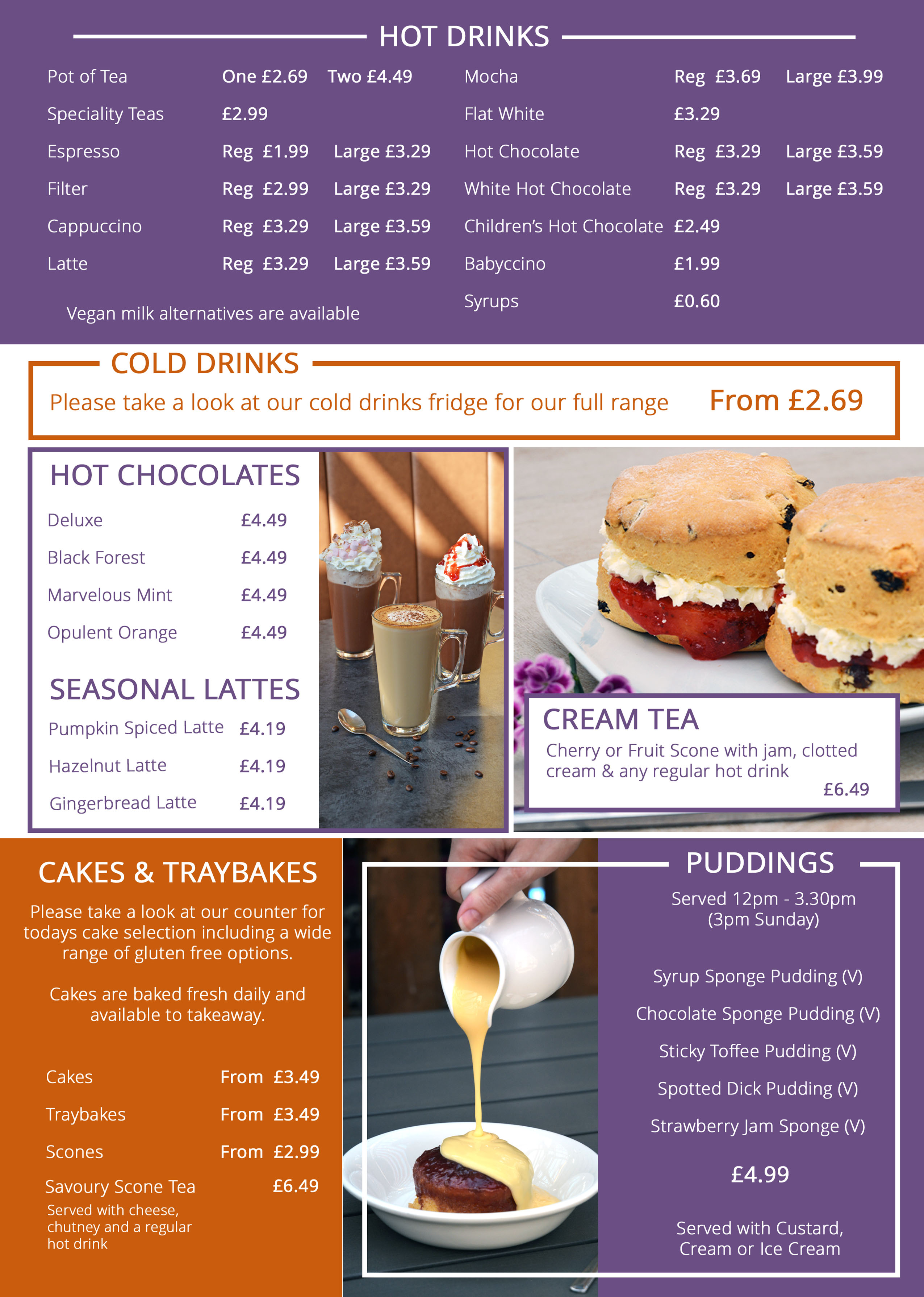 Our Menu - The Garden Restaurant - Swarkestone Nursery & Garden Centre ...